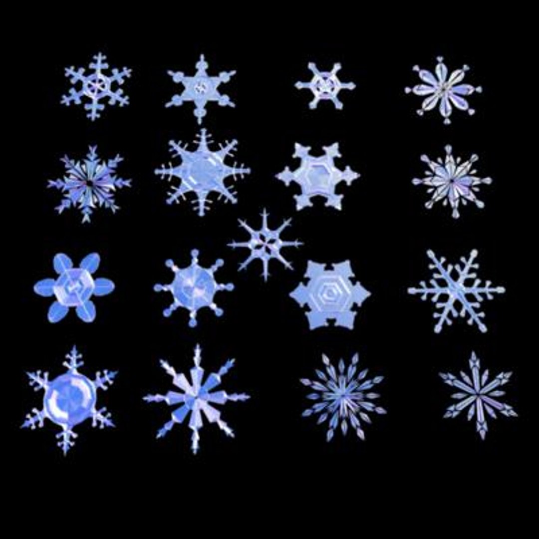 snowflakes holiday 3d model