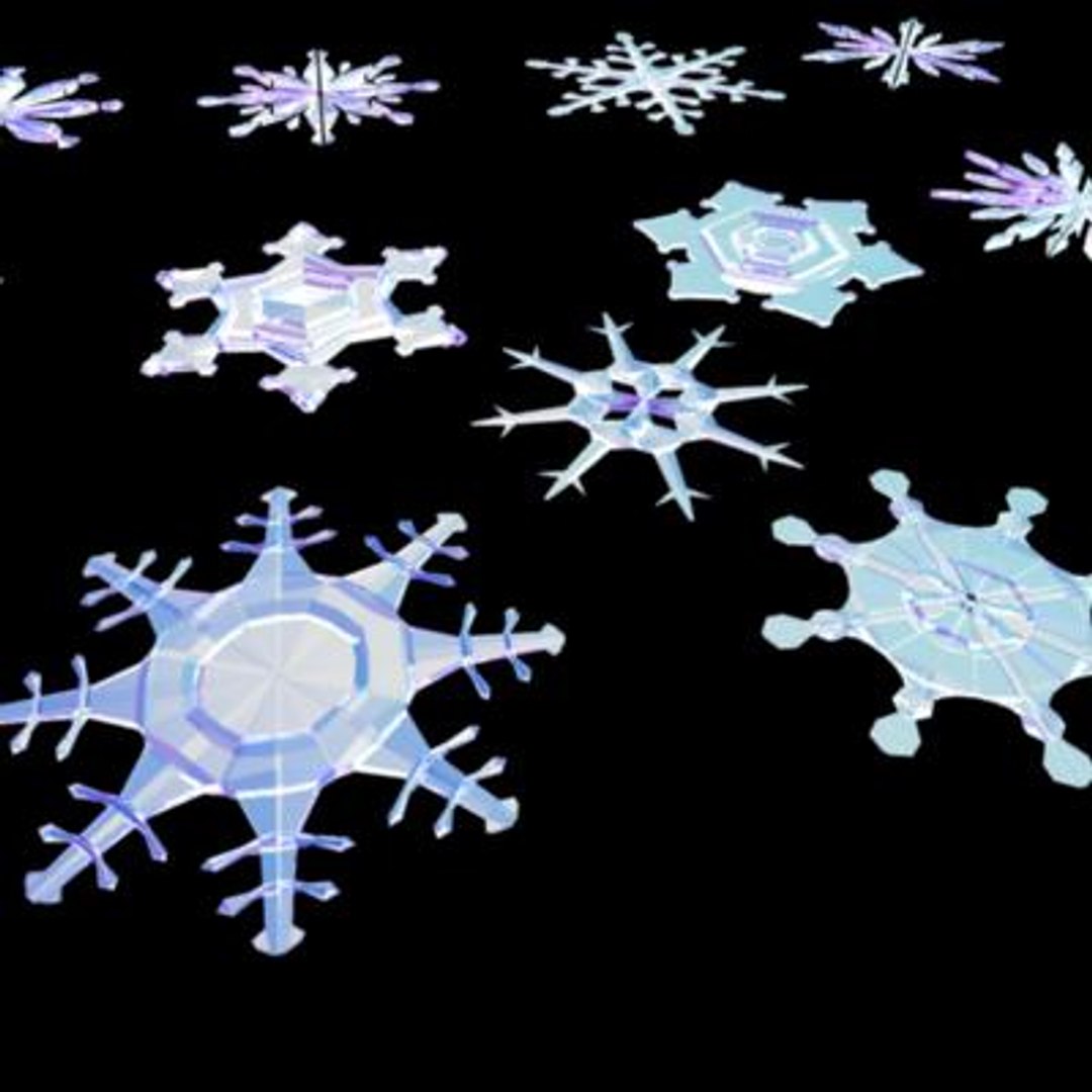 snowflakes holiday 3d model
