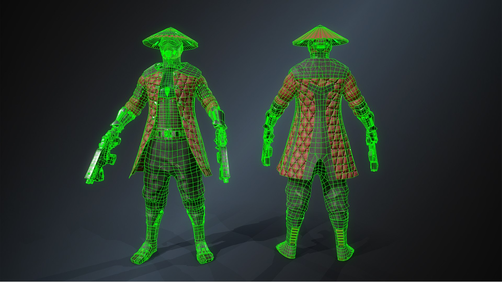 3D Model Cyber Samurai 2 - TurboSquid 1567736