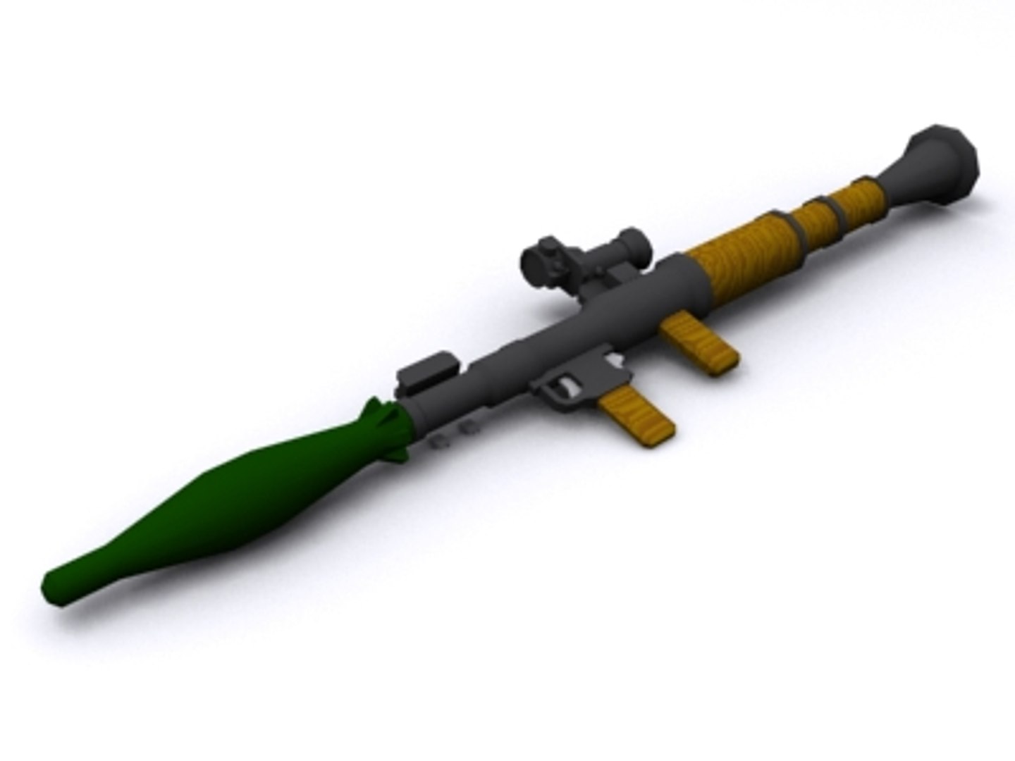 Rpg-7 Rocket 3d 3ds