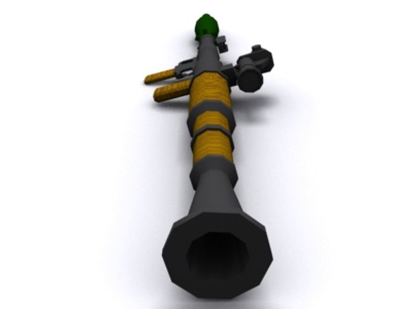 rpg-7 rocket 3d 3ds