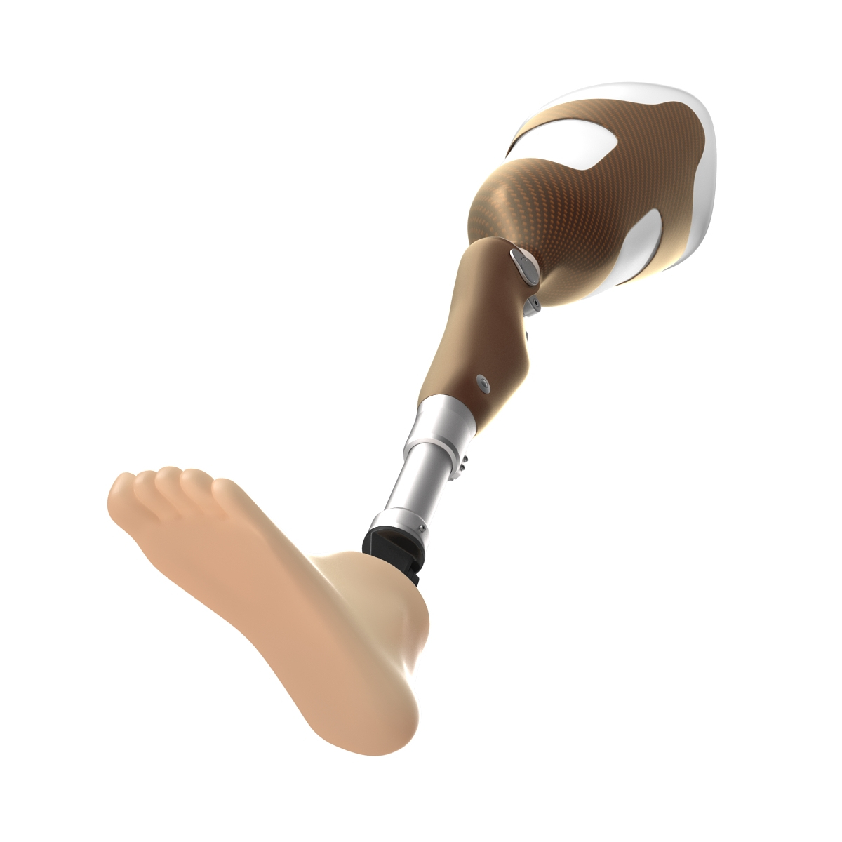 3d model prosthetic leg rigged