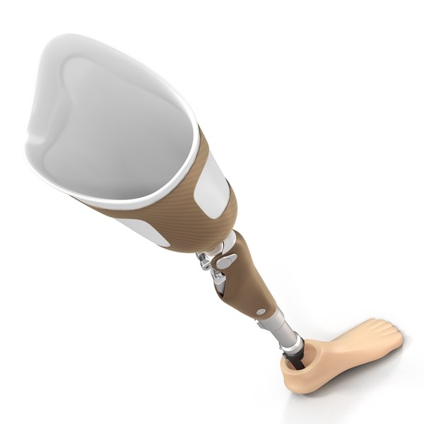 3d model prosthetic leg rigged