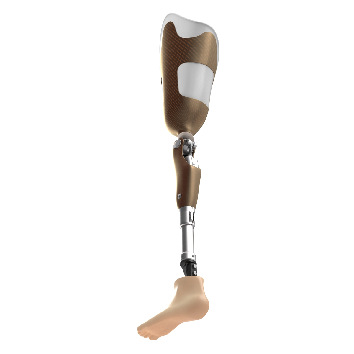 3d model prosthetic leg rigged