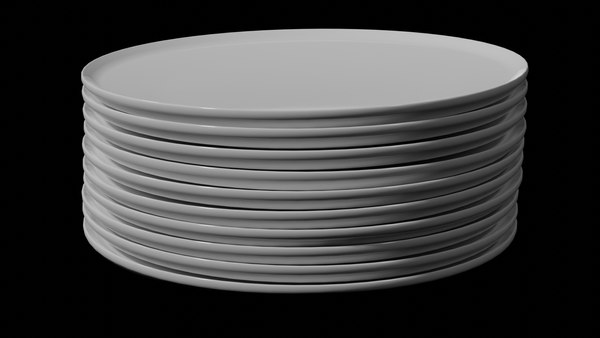 3D model Stack of Plates - TurboSquid 1941304