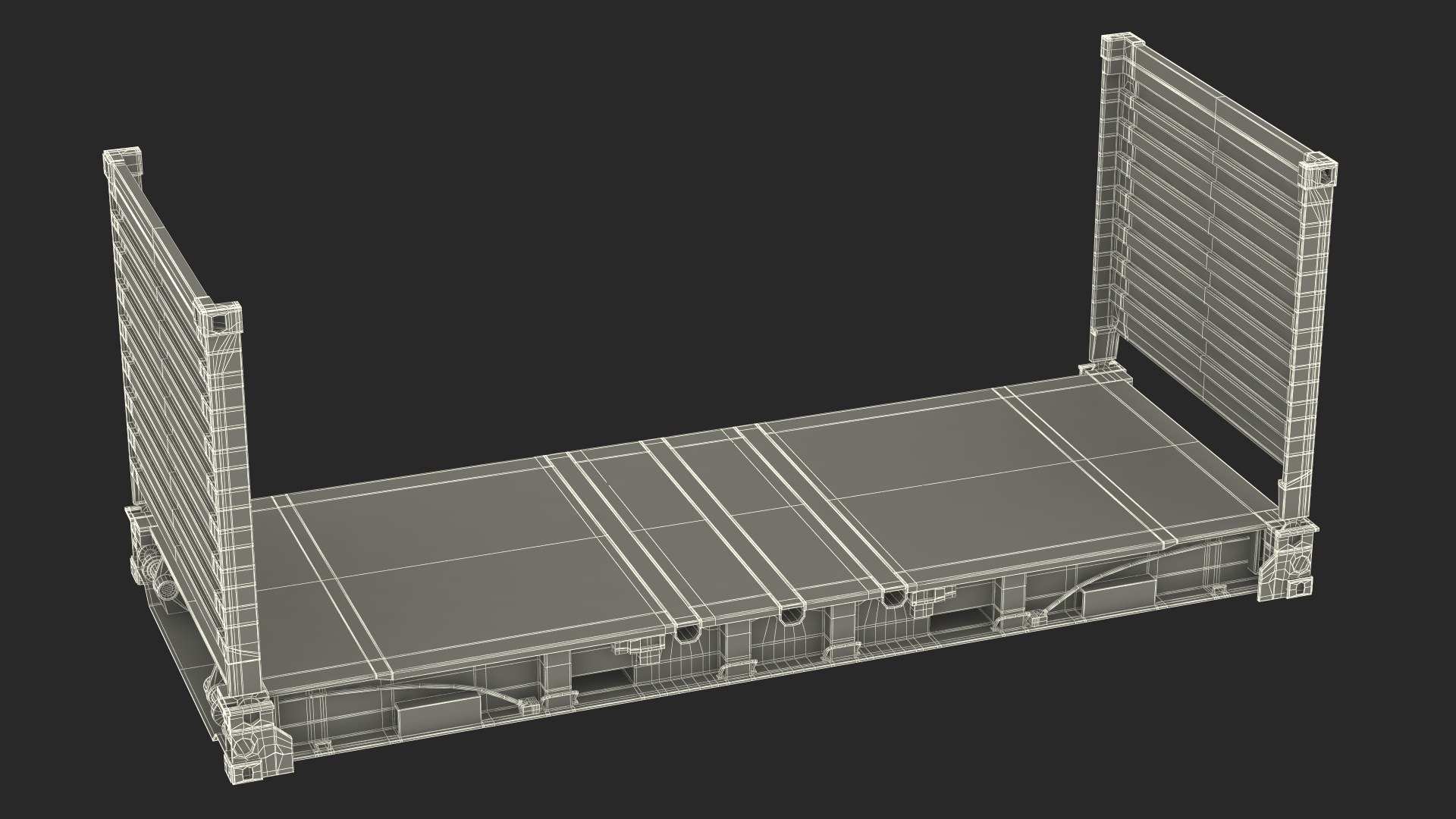 Collapsible Flatrack Container 3D - TurboSquid 2170088