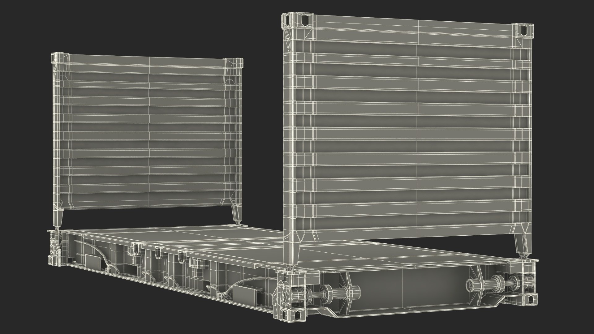Collapsible Flatrack Container 3D - TurboSquid 2170088