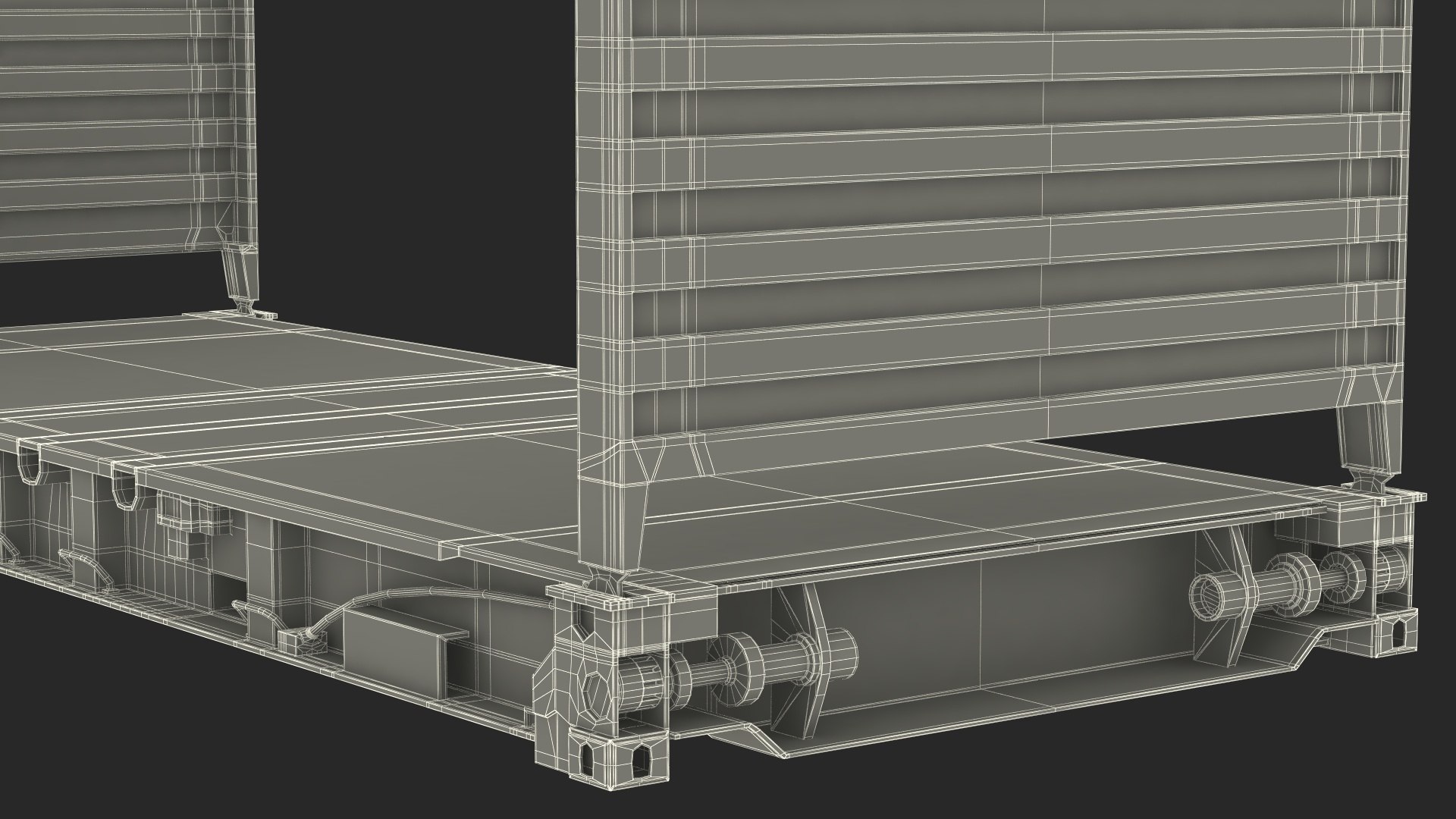 Collapsible Flatrack Container 3D - TurboSquid 2170088