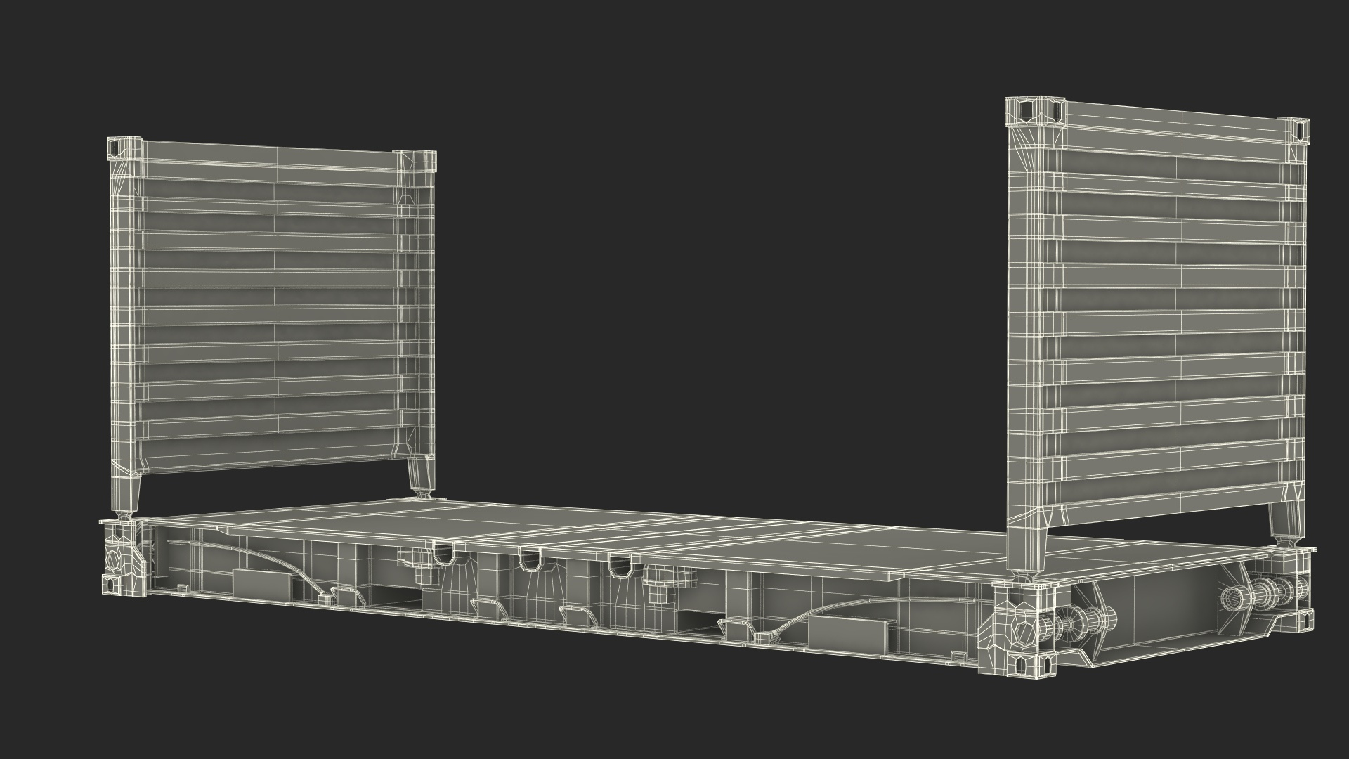 Collapsible Flatrack Container 3D - TurboSquid 2170088
