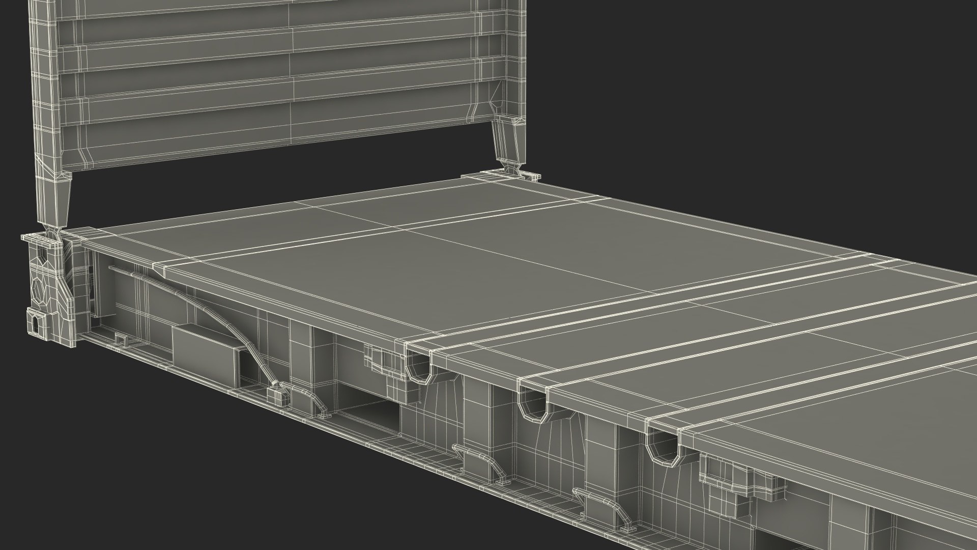 Collapsible Flatrack Container 3D - TurboSquid 2170088