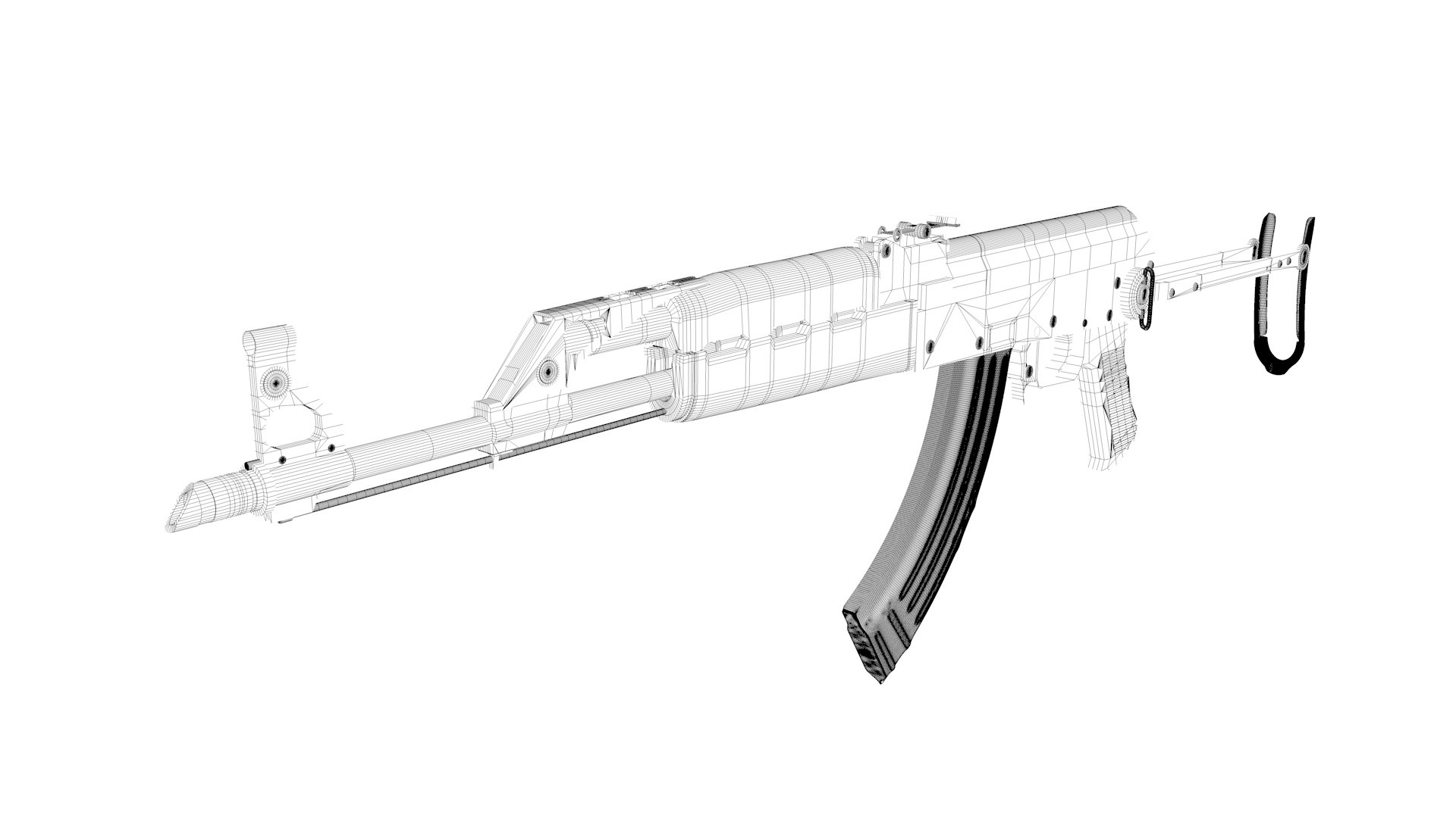 3D Zastva M70 Automatic Rifle FULL MOD - TurboSquid 1844158