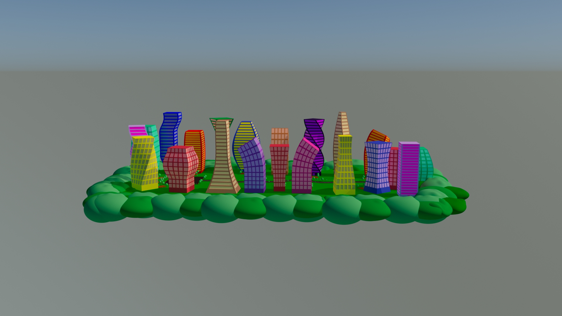 3D Cartoon Town Pack Cartoon City Model - TurboSquid 2047491