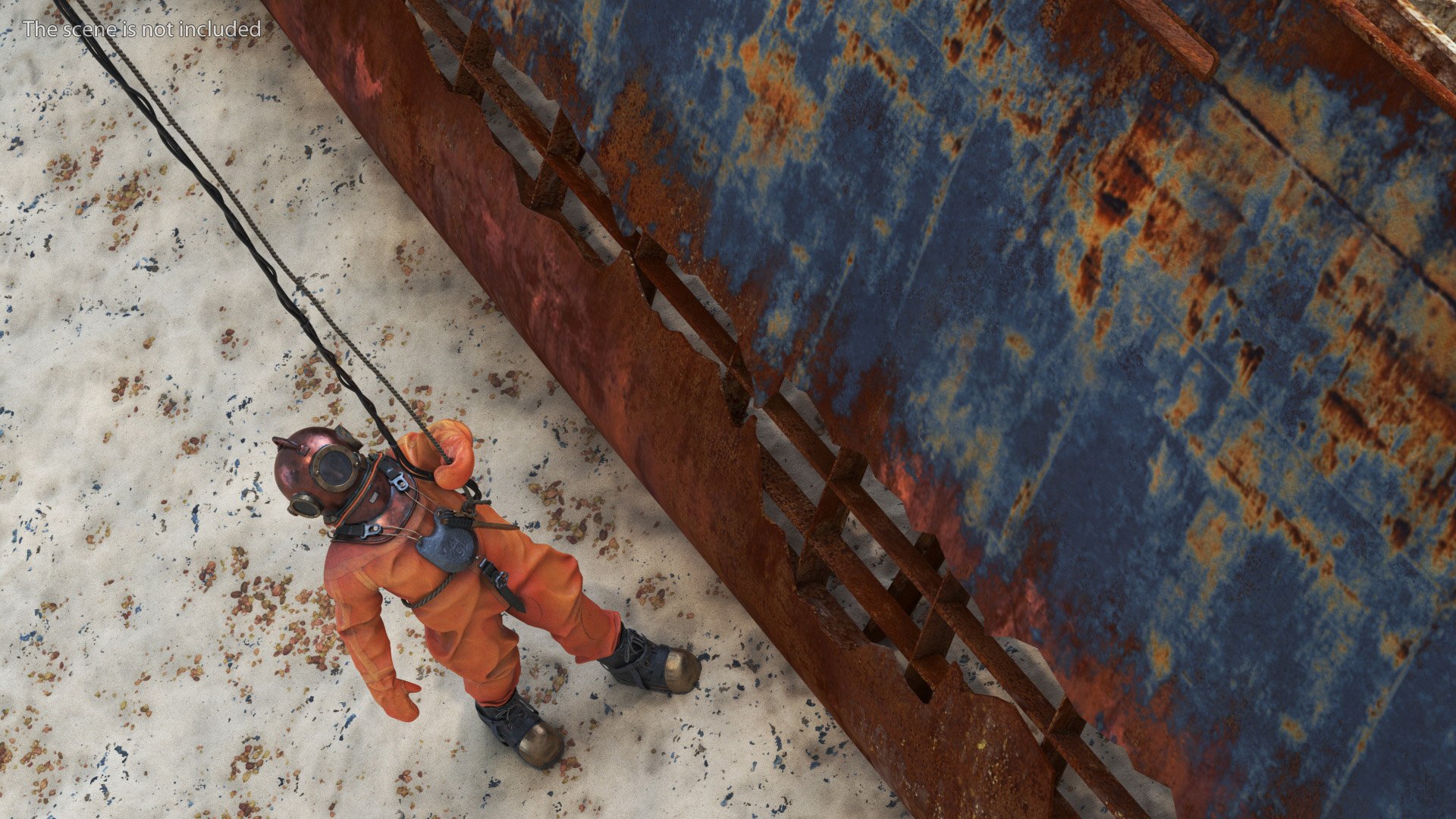 Antique Copper Diving Suit Rigged For Maya 3D Model - TurboSquid 2366265