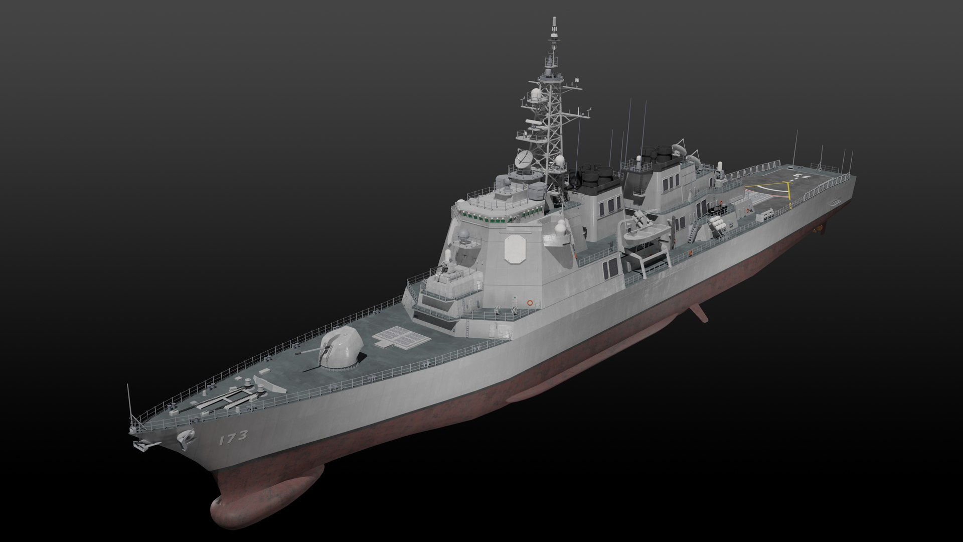 3D JMSDF AEGIS Destroyers Collection Model - TurboSquid 2171843