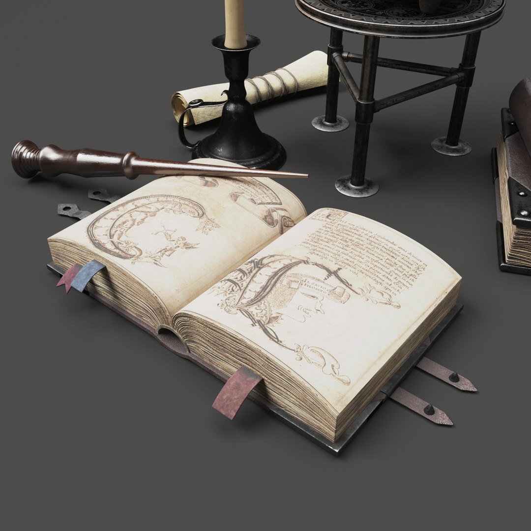 Wizard Items 3D Model - TurboSquid 1432490
