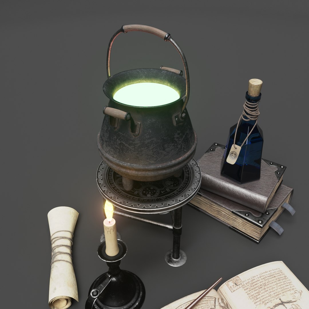 Wizard Items 3D Model - TurboSquid 1432490