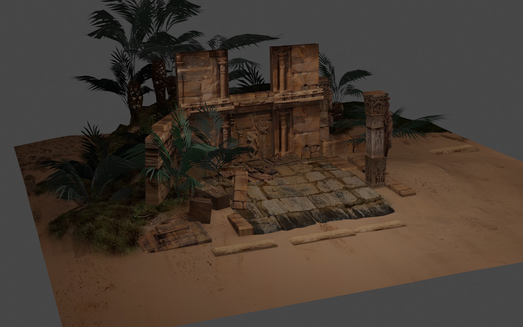 TEMPLE RUINS 3D model - TurboSquid 1989826