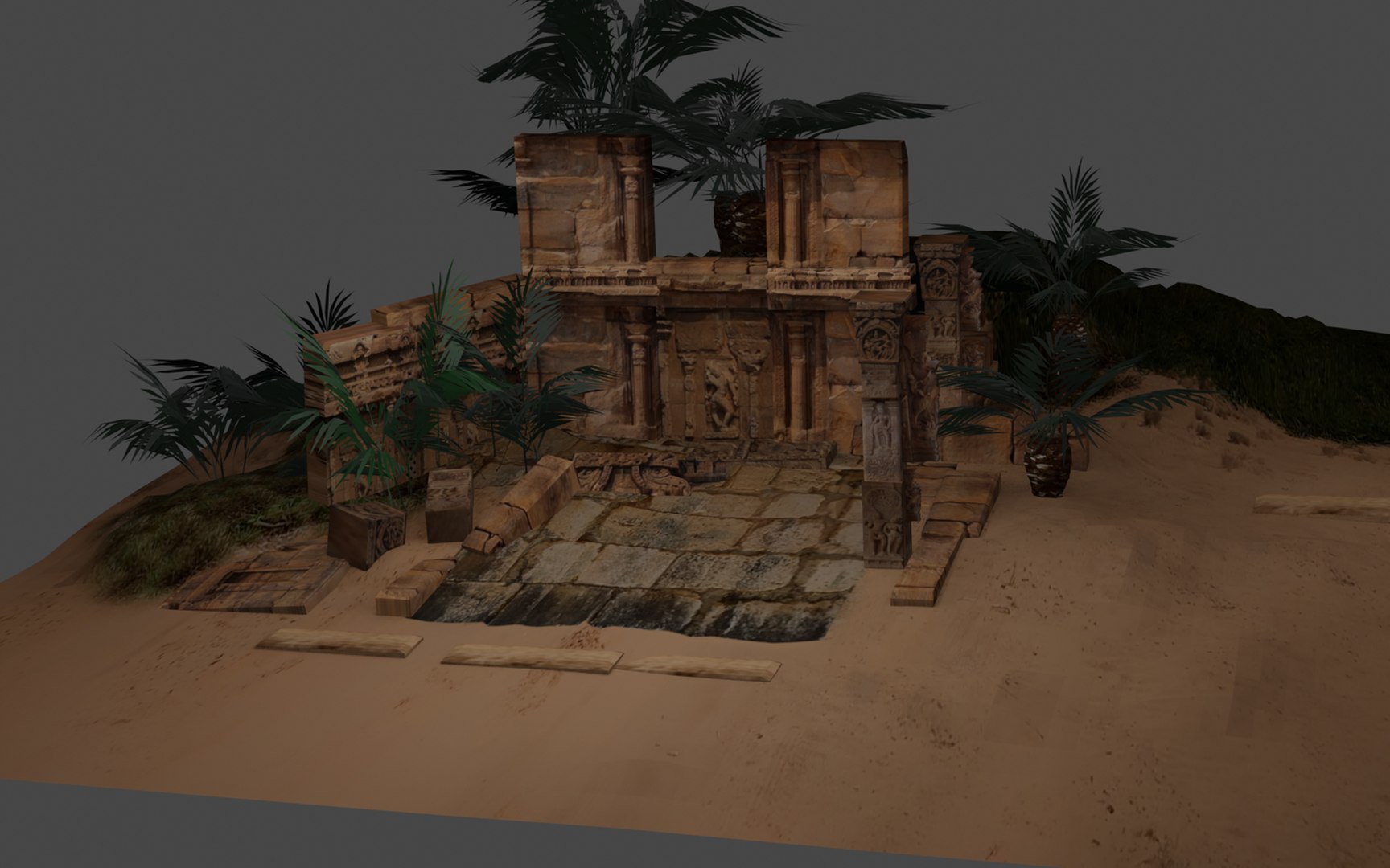 TEMPLE RUINS 3D model - TurboSquid 1989826
