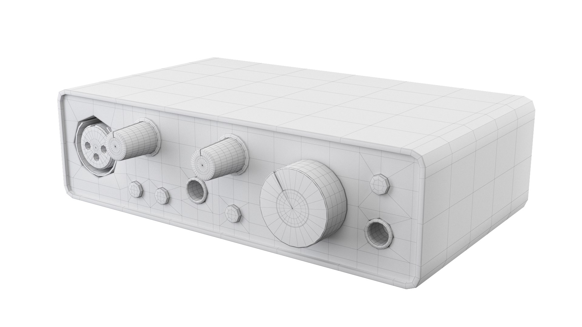 3D Amplifier Amp Stereo - TurboSquid 1697554