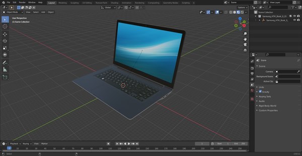 3d generic laptop 10