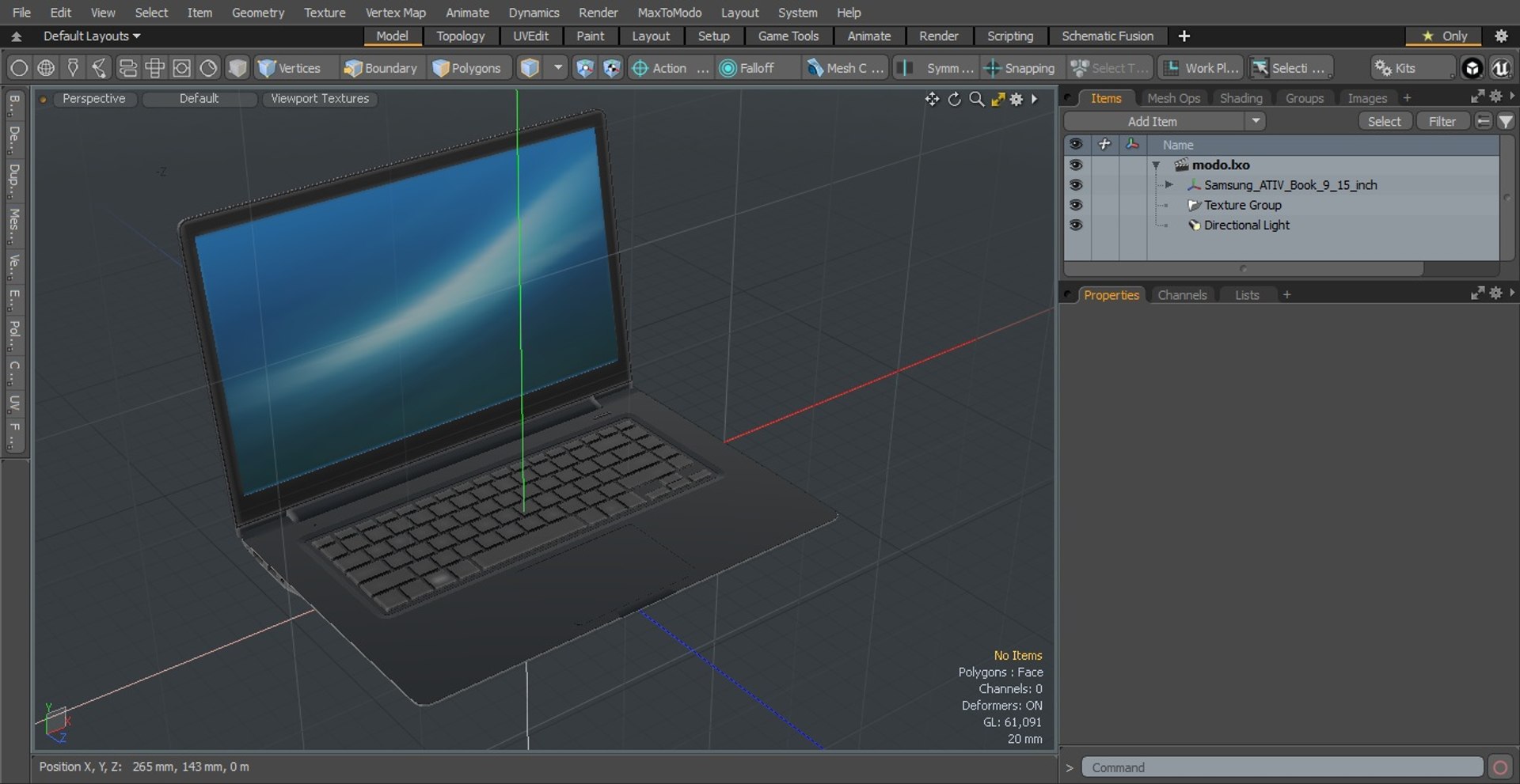 3d generic laptop 10