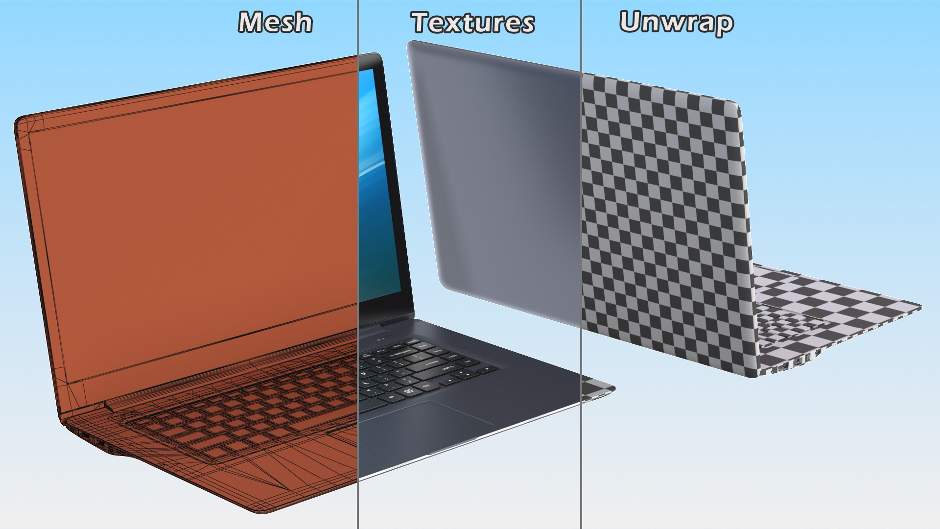 3d generic laptop 10