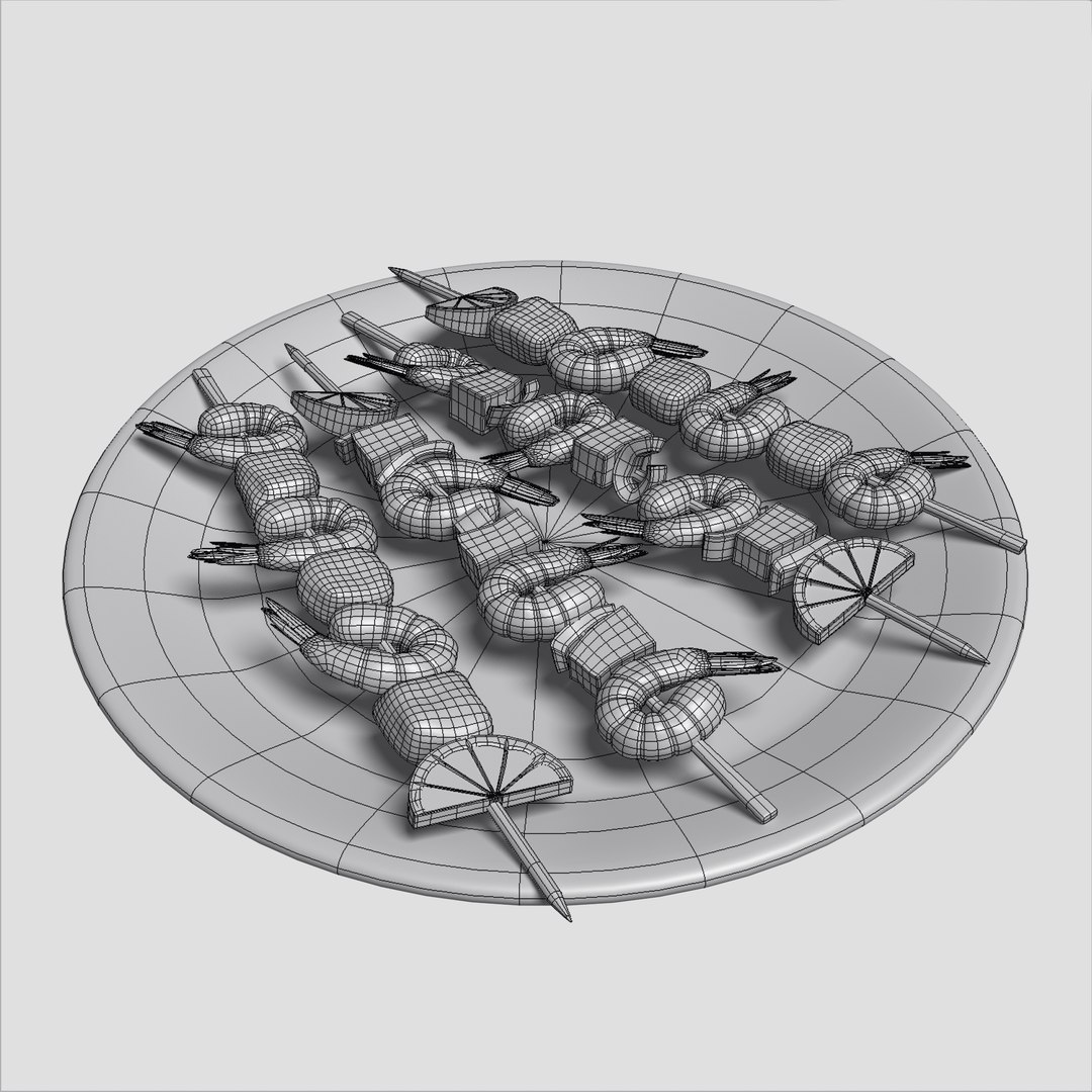 Fish And Veggies Food 3D - TurboSquid 2039024