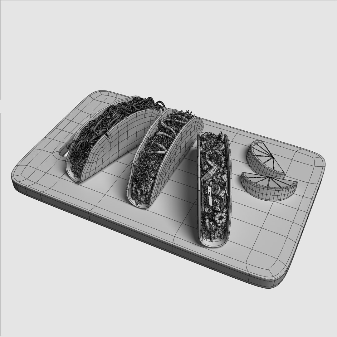 Fish And Veggies Food 3D - TurboSquid 2039024