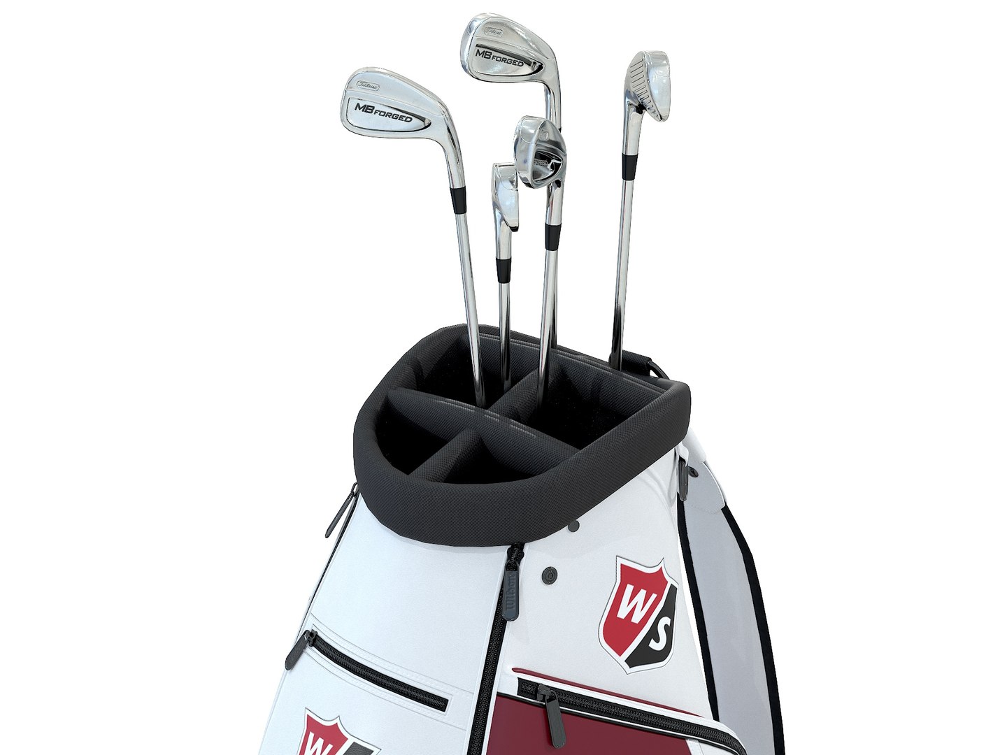 3D Wilson Golf Bag White - TurboSquid 1987440