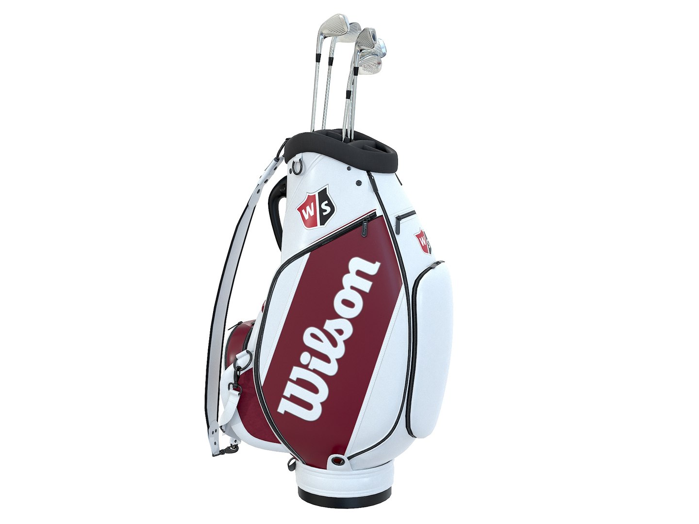 3D Wilson Golf Bag White - TurboSquid 1987440