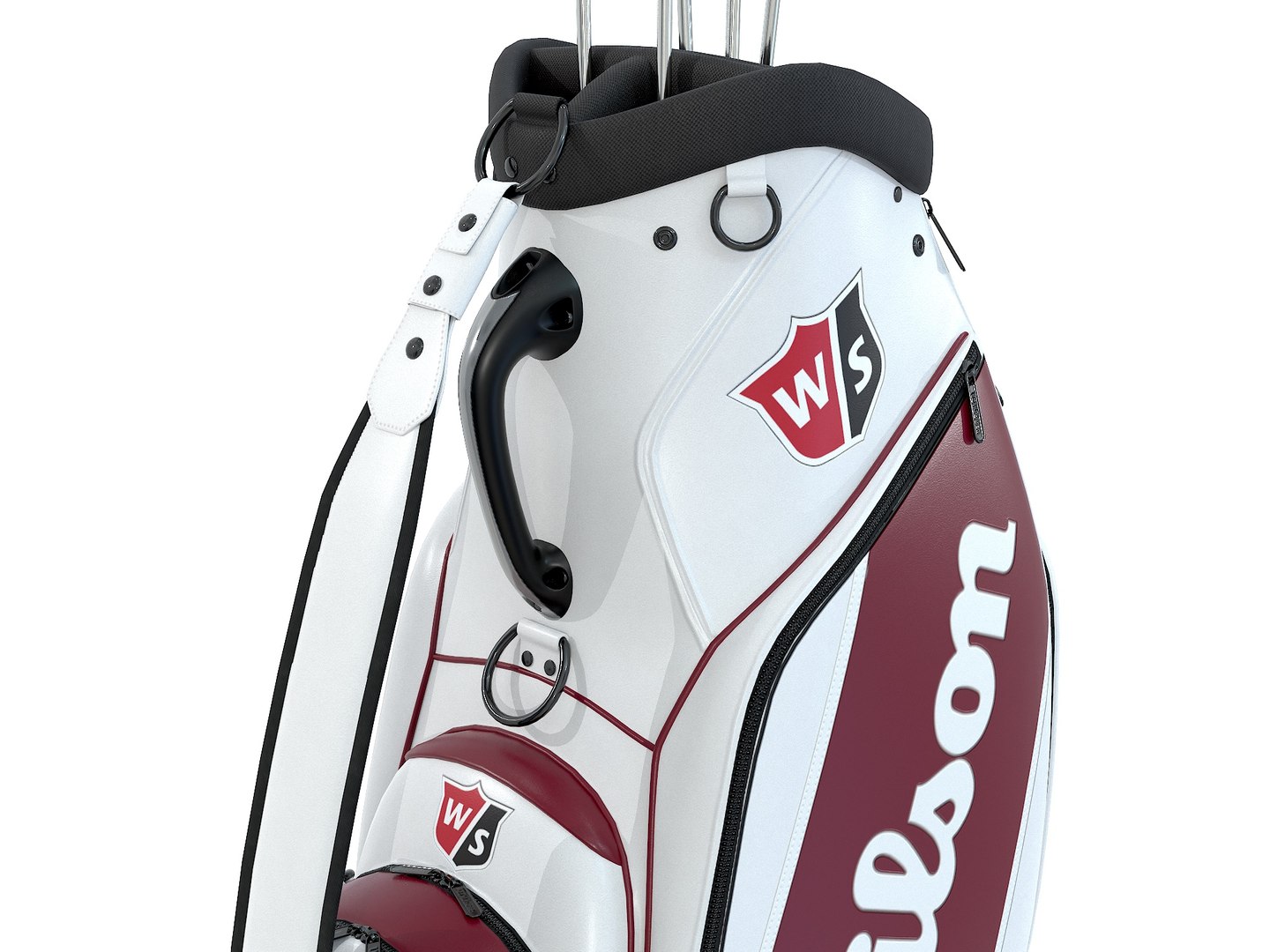 3D Wilson Golf Bag White - TurboSquid 1987440