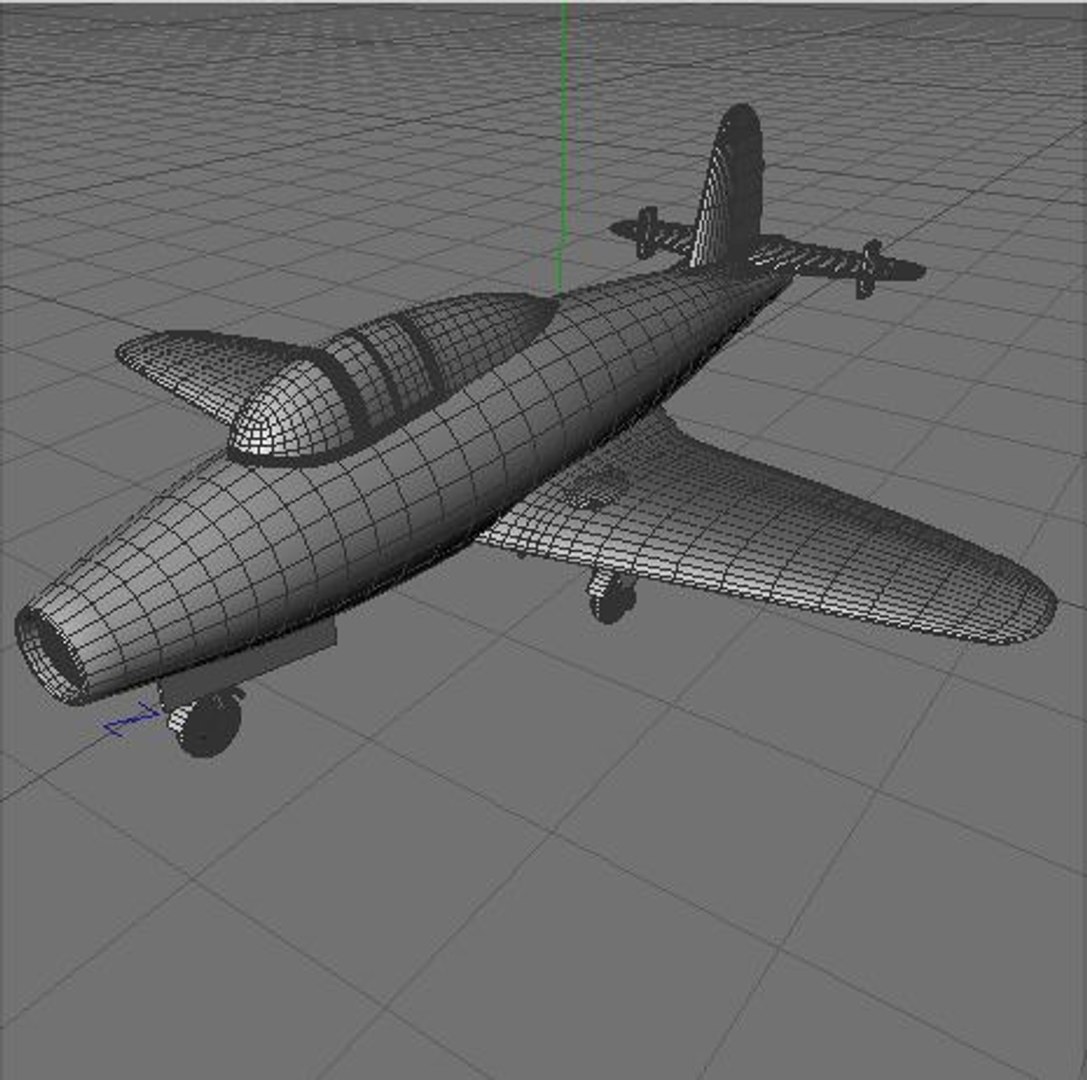 3d airplane g-40 model