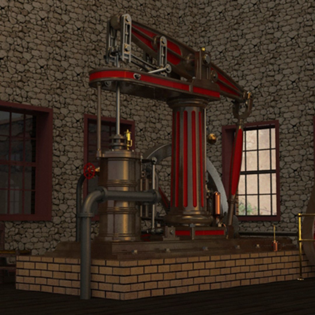 Column Beam Steam Engineer 3d Model