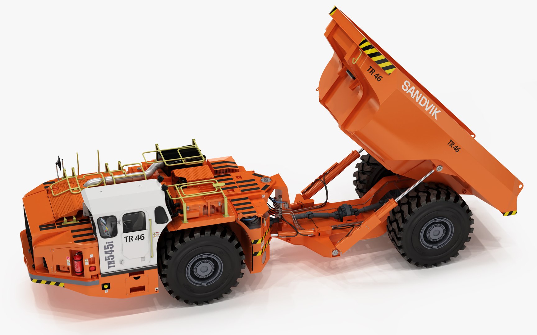 Sandvik th545i articulated underground 3D model - TurboSquid 1640397