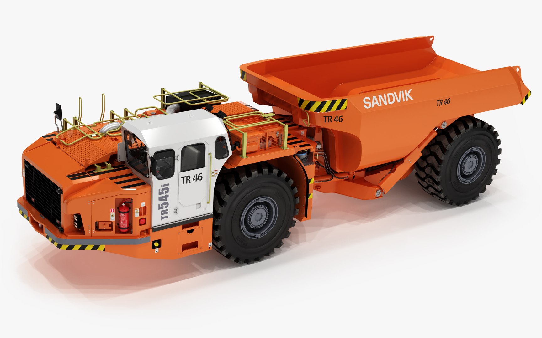 Sandvik th545i articulated underground 3D model - TurboSquid 1640397