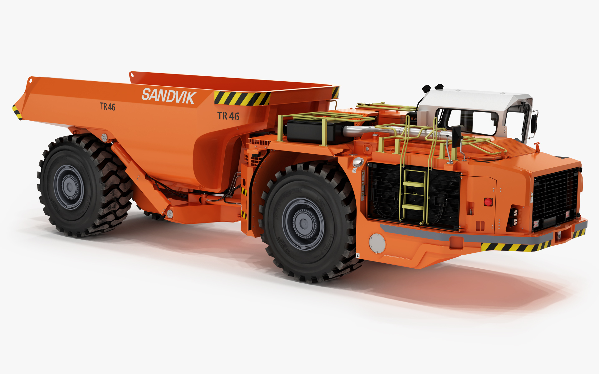 3D модель Sandvik TH545i Подземный самосвал с шарнирно-сочлененной ...