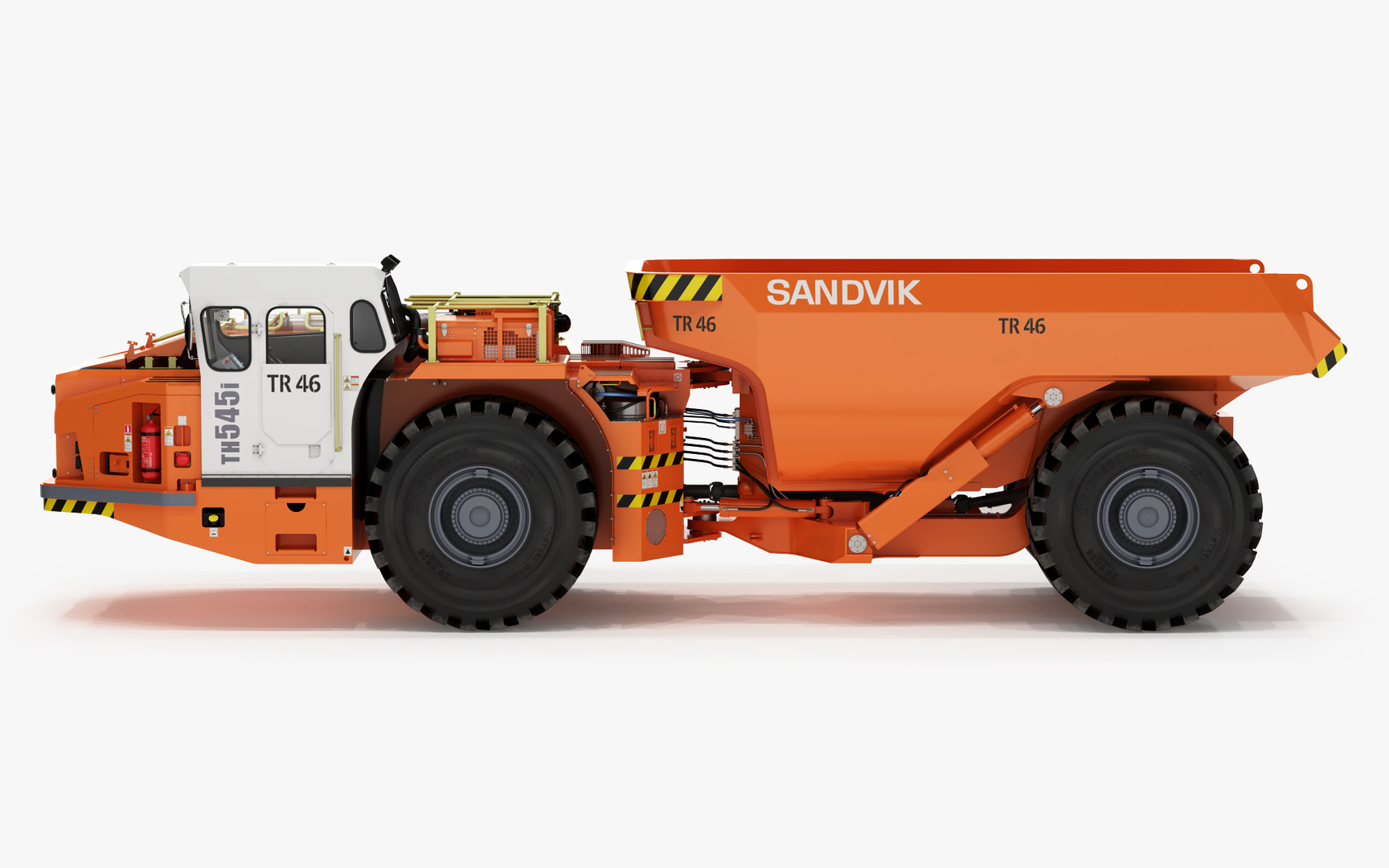 3D модель Sandvik TH545i Подземный самосвал с шарнирно-сочлененной ...