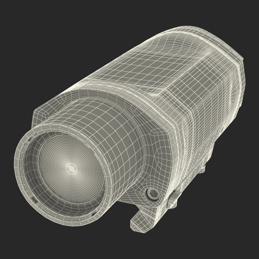 led tactical weapon light 3d c4d