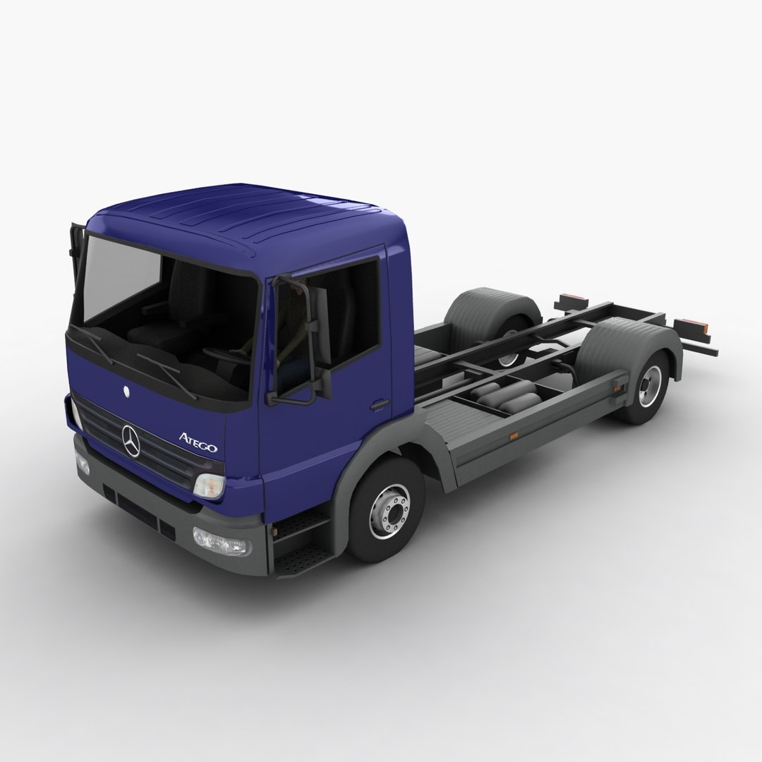 Atego Mercedes Truck 3d Model