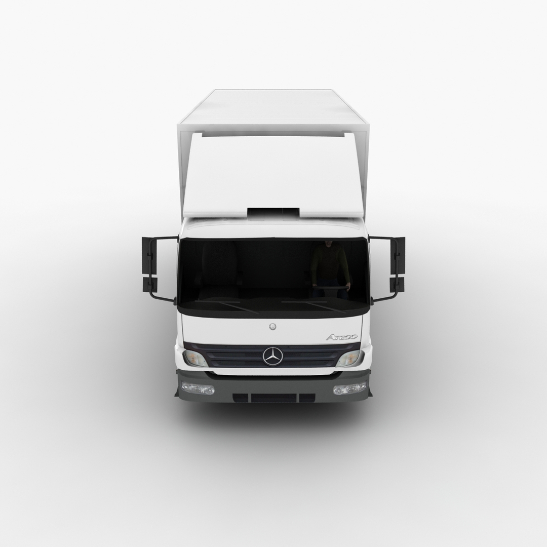 Atego Mercedes Truck 3d Model