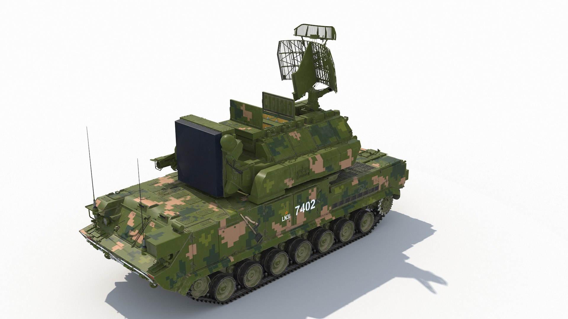 3D Model HQ-17AE Air Defense Missile System - TurboSquid 2411501