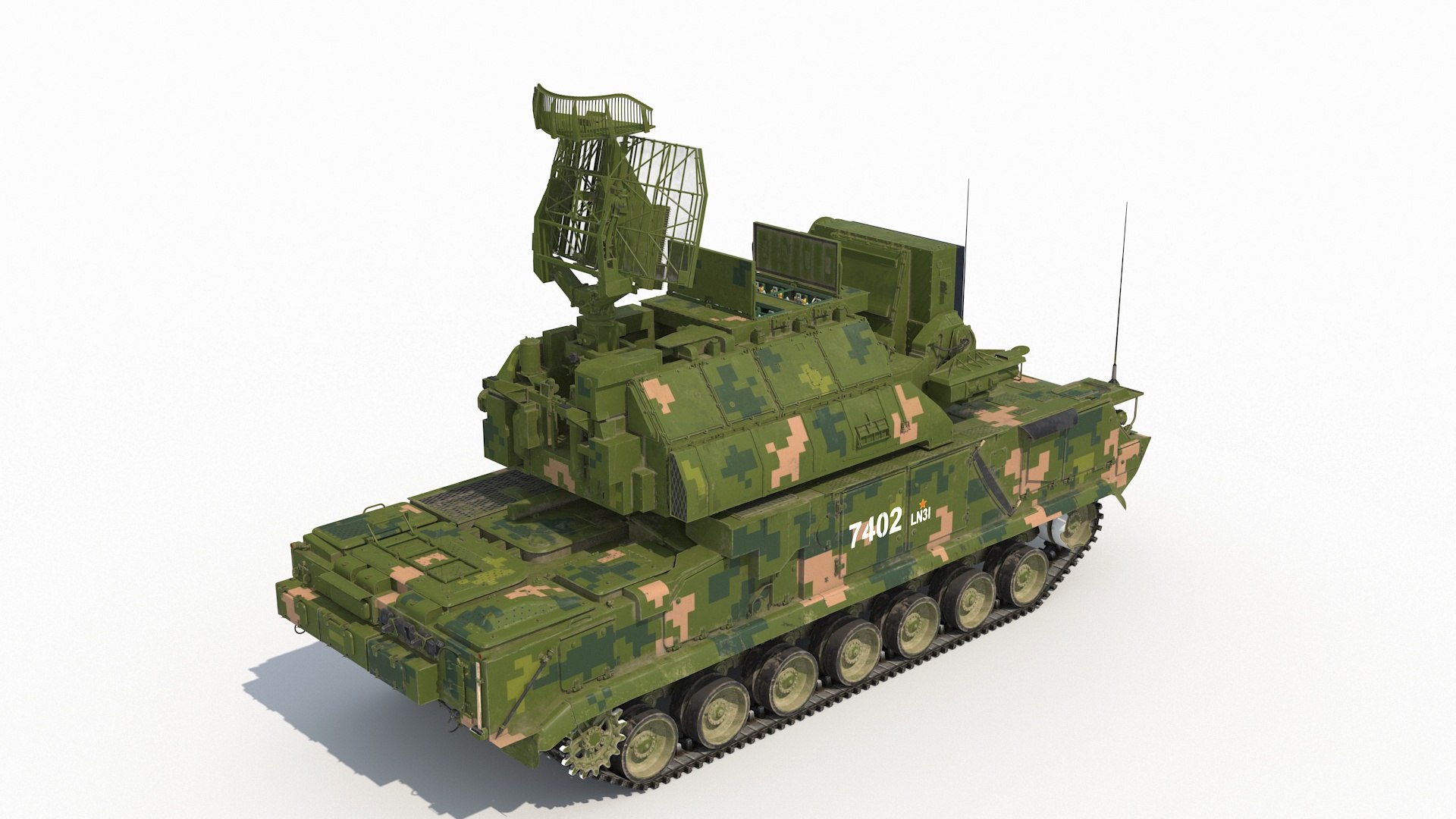 3D Model HQ-17AE Air Defense Missile System - TurboSquid 2411501