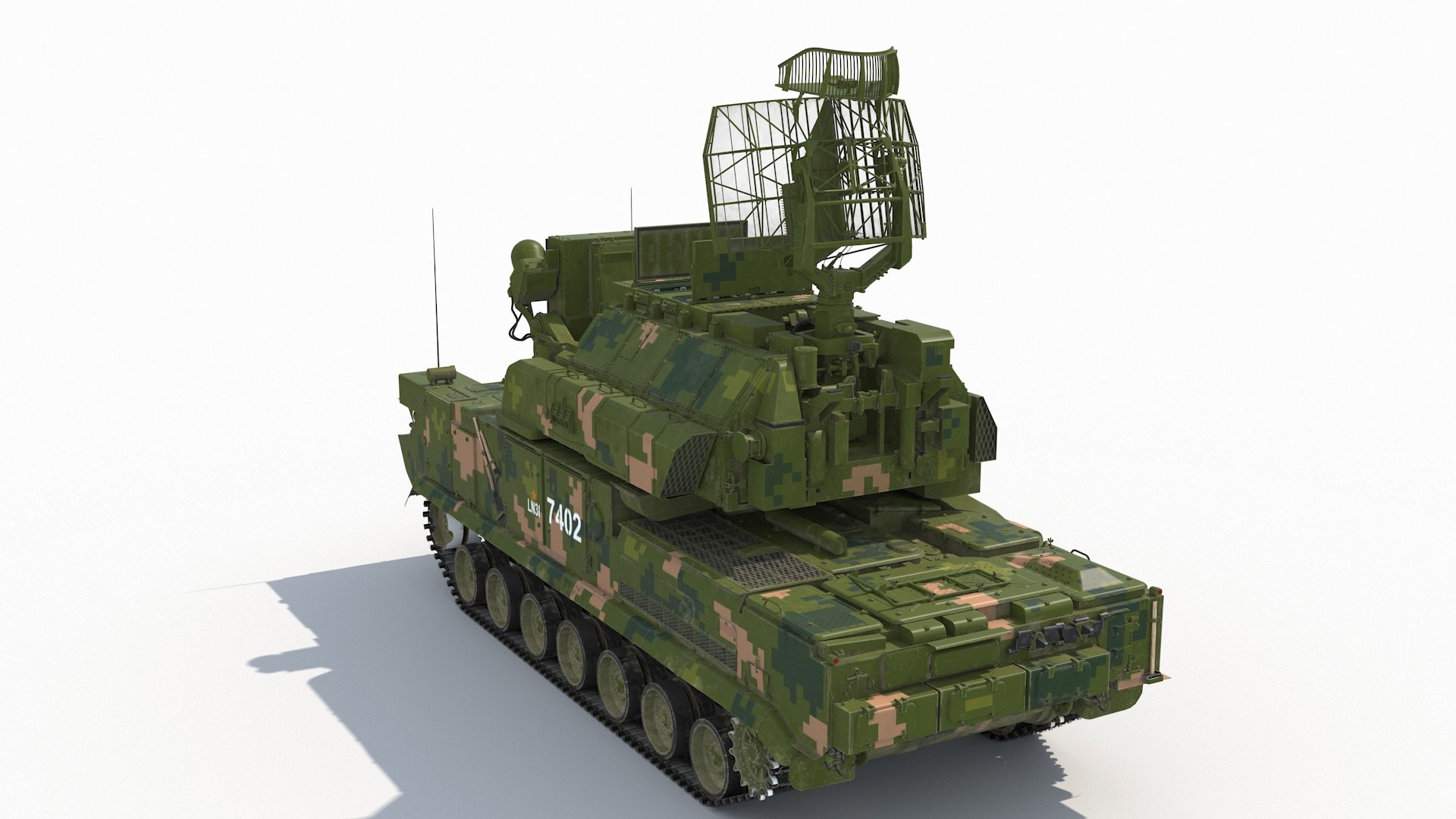 3D Model HQ-17AE Air Defense Missile System - TurboSquid 2411501