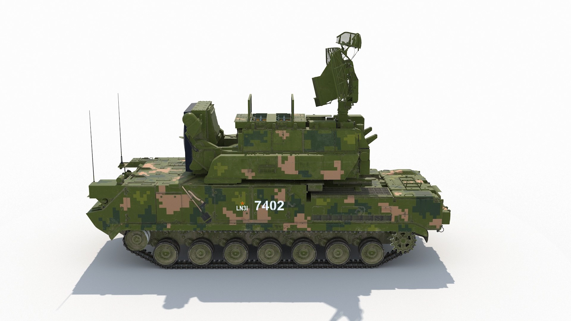 3D Model HQ-17AE Air Defense Missile System - TurboSquid 2411501