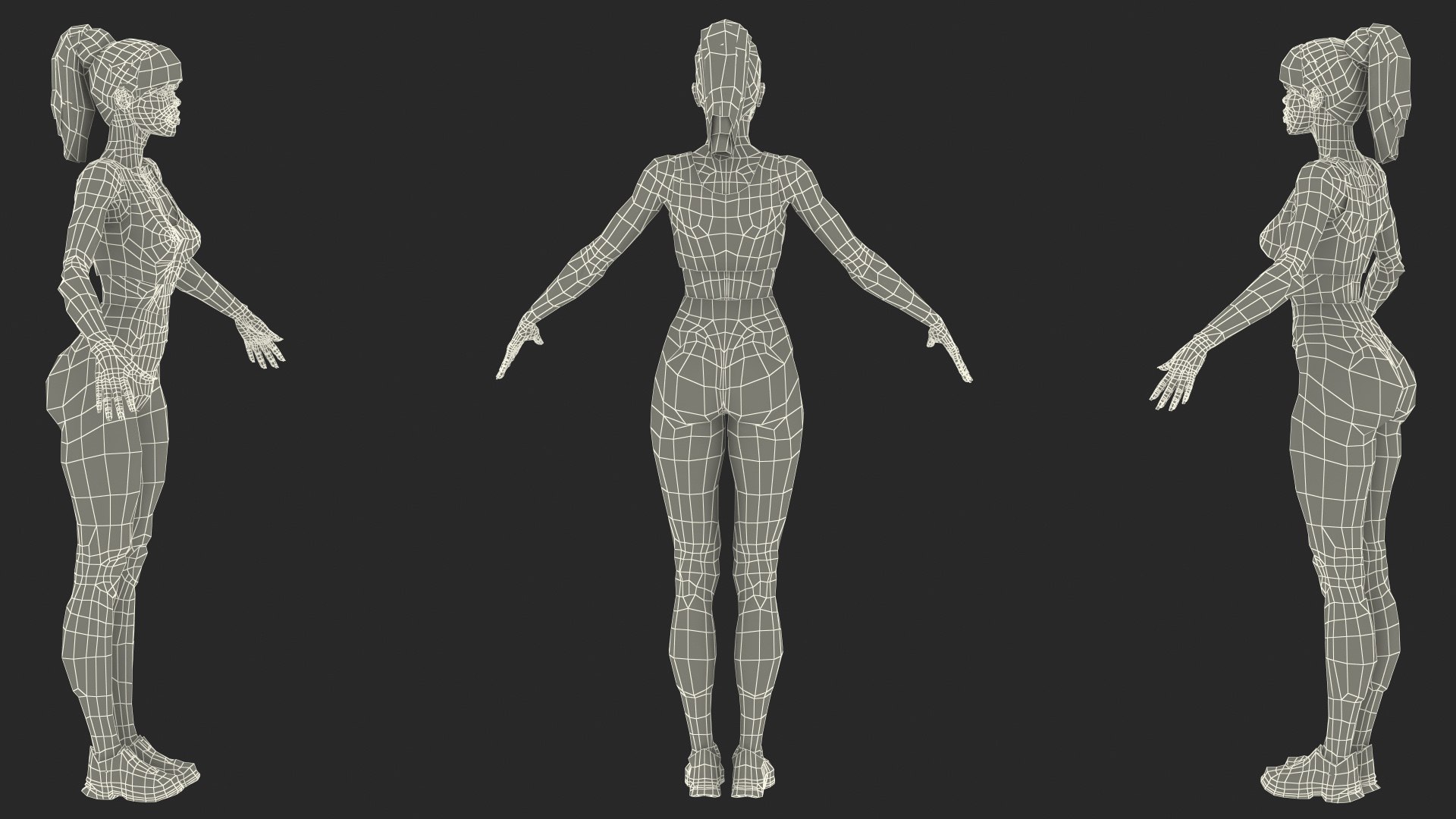 Light skin fitness woman model - TurboSquid 1657984