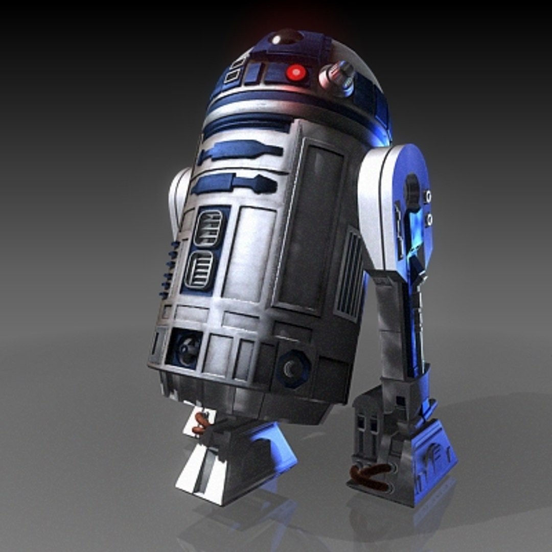 r2-d2 star wars 3d model