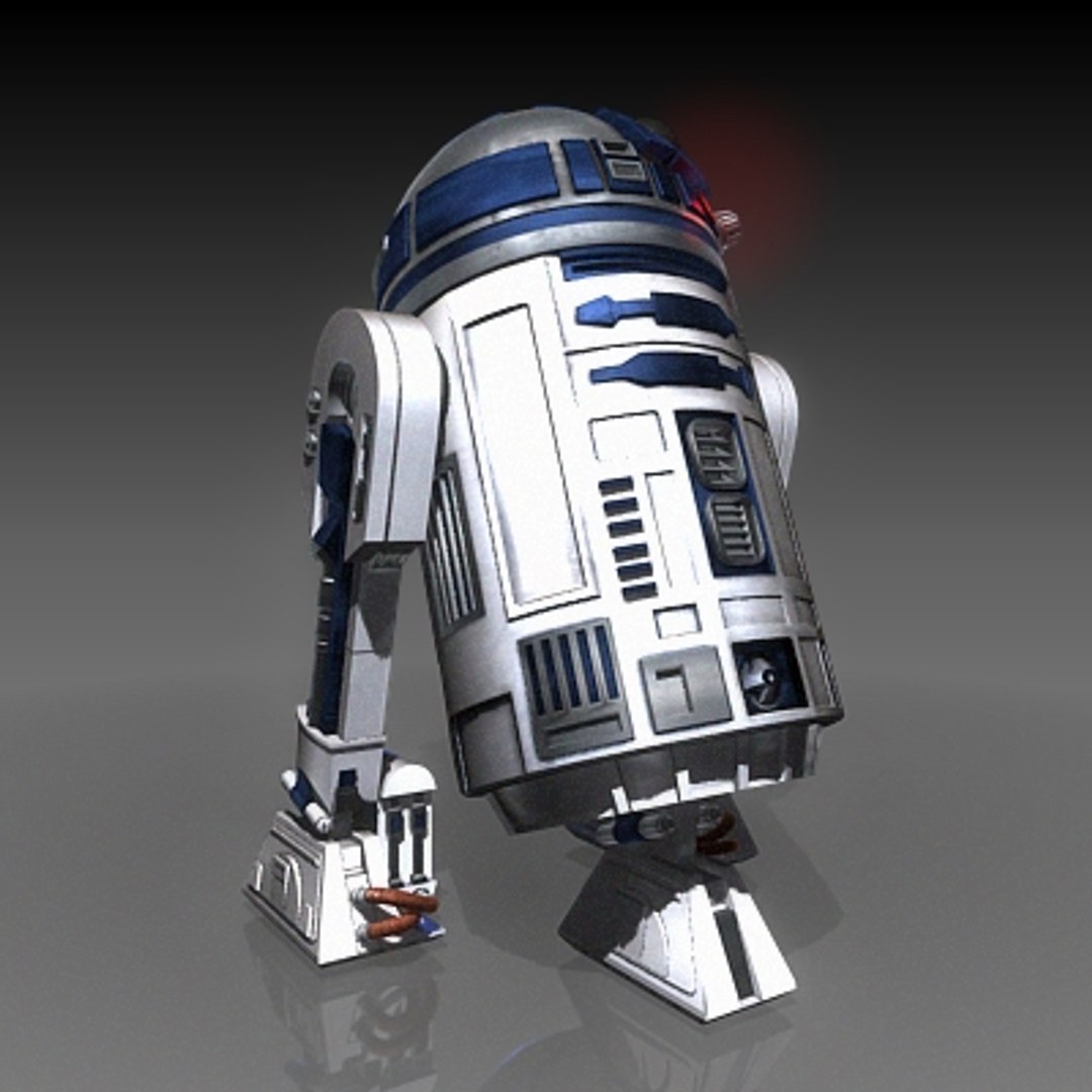 r2-d2 star wars 3d model