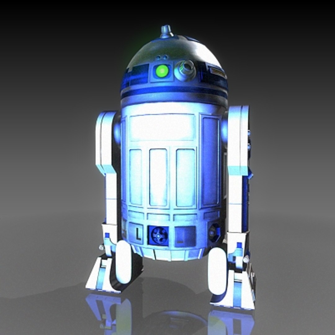 r2-d2 star wars 3d model