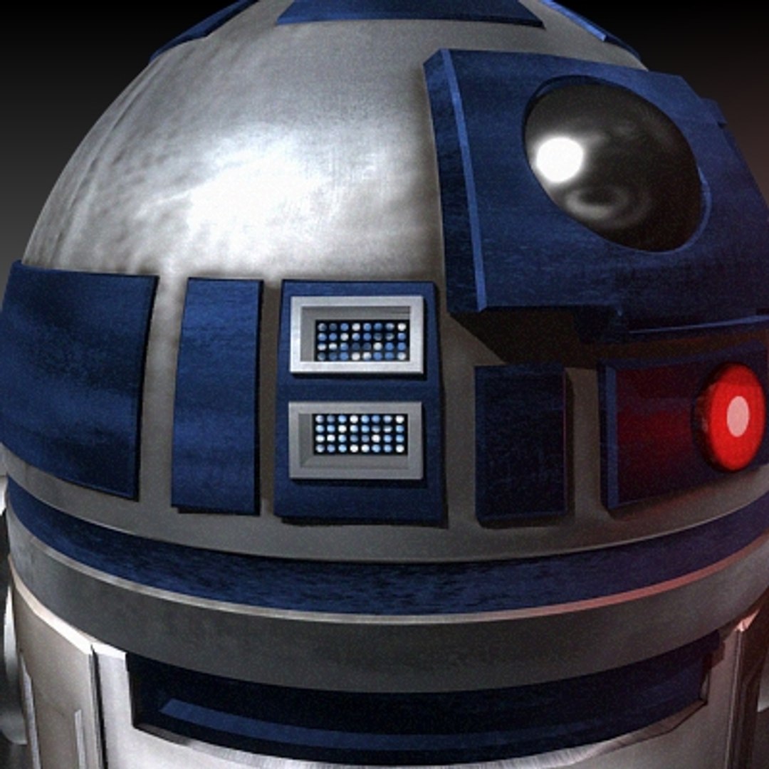 r2-d2 star wars 3d model