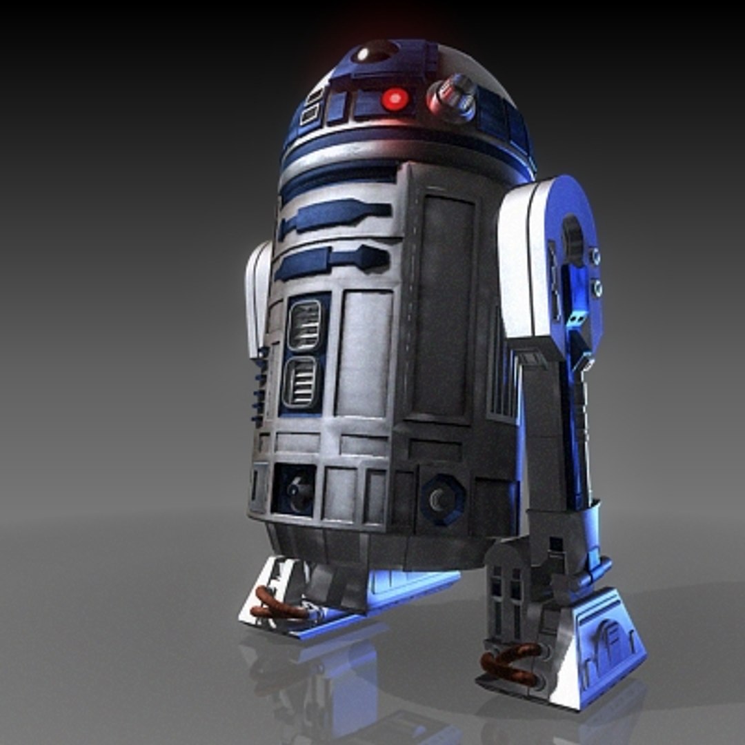 r2-d2 star wars 3d model